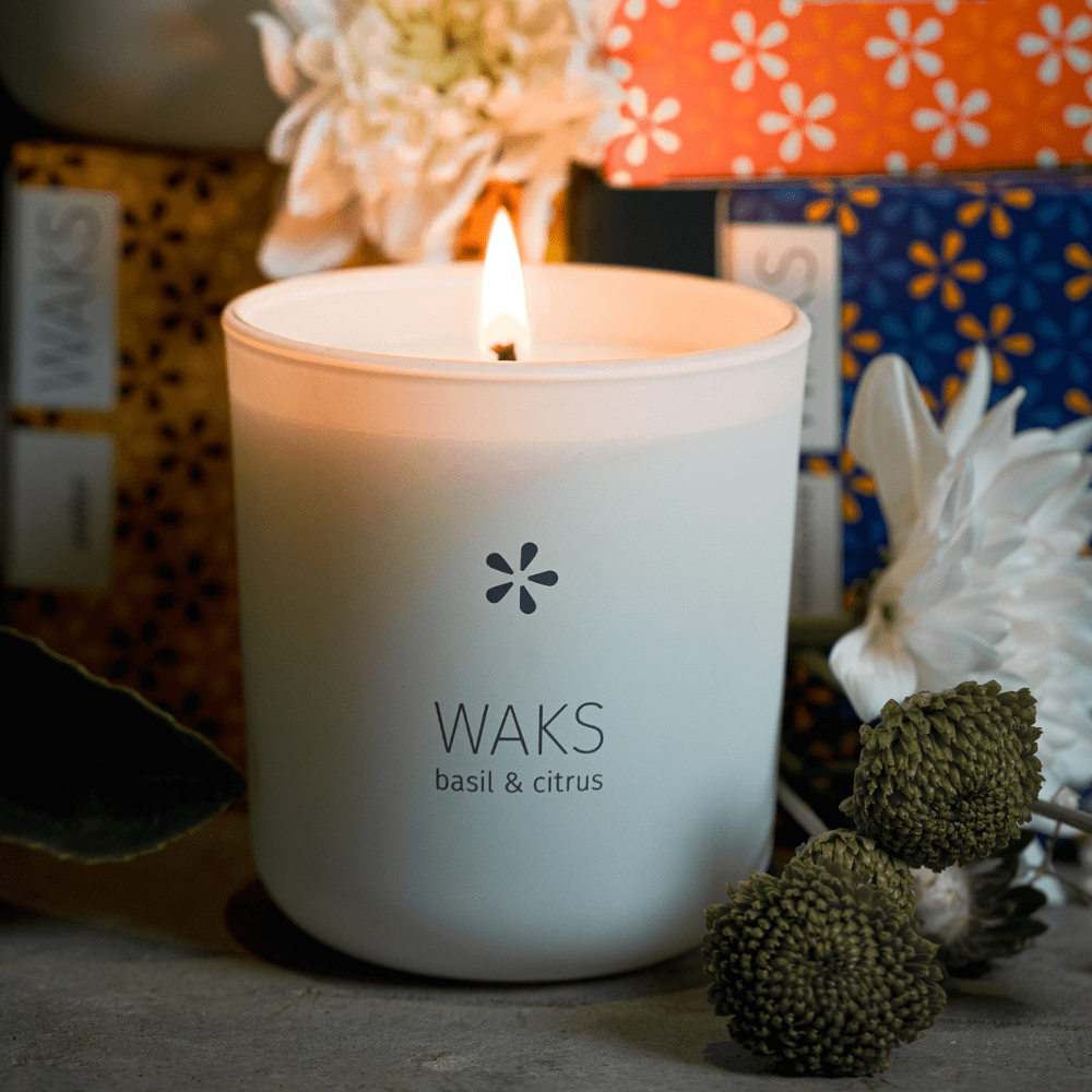 Original Refillable Candle Collection Basil and Citrus Candle